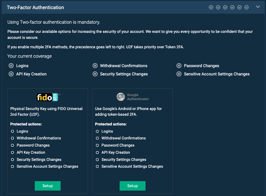 How to set up a 2FA at Bitfinex – Bitfinex Help Center